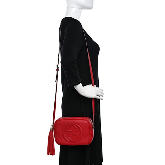 Gucci | Bags | Gucci Soho Small Leather Disco Bag In Red | Poshmark